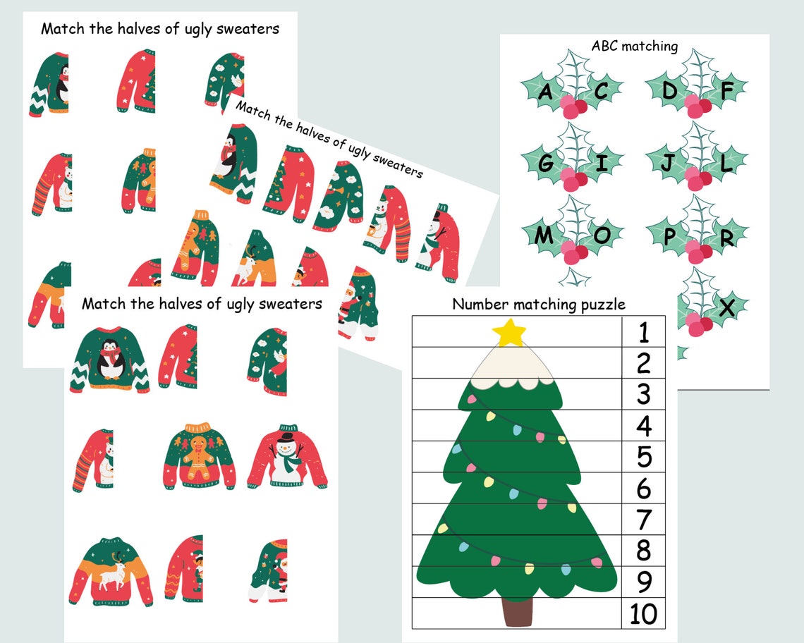 Christmas Busy Book for Toddlers Winter Printable Busy Binder - Etsy Canada