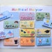 Months of the Year Printable Busy Book, Kids Calendar, Morning Board ...