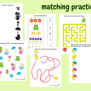 Spring Preschool Worksheets for Kids, Spring Busy Book Printable ...