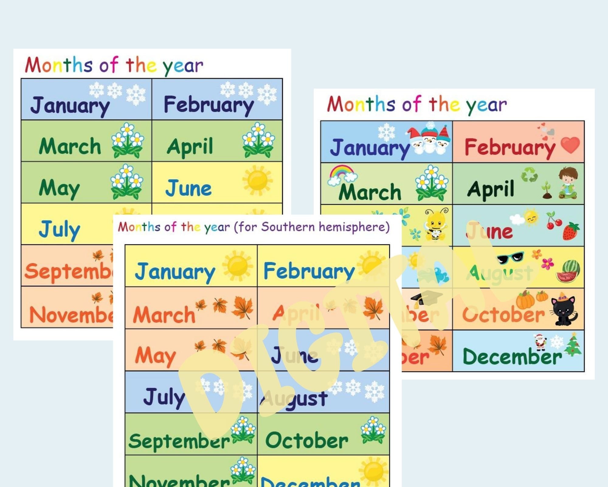 Perpetual Calendar for Kids Daily Calendar for Toddlers - Etsy Canada
