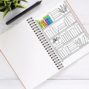 Book Tracker, Reading Journal, Reading Log, Reading Tracker Printable ...