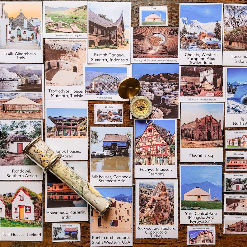 Traditional Houses Around the World Unit Study Three-part - Etsy
