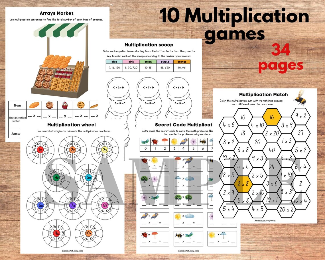Multiplication Table Worksheets, Multiplication Games, Times Table ...