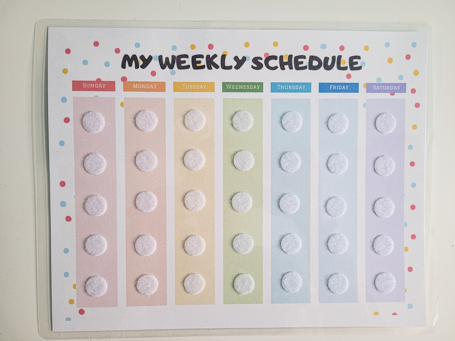 Kids Weekly Planner, Custom Weekly Kids Calendar, Visual Schedule for ...