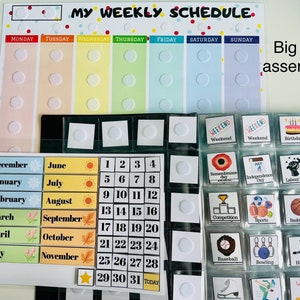 Kids Weekly Planner With Daily Calendar, Custom Weekly Visual Schedule ...