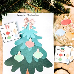 Decorate a Christmas Tree Cut and Glue Activity, Winter Sensory ...
