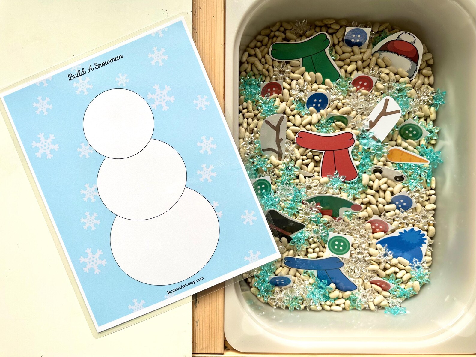 Build a Snowman, Dress up the Snowman, Cut and Glue Activity, Winter ...