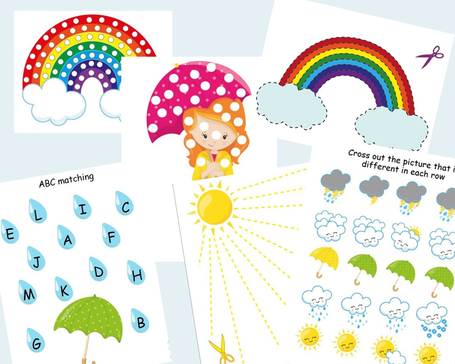 Weather Busy Book, Toddler Activity Binder, Preschool Printables ...