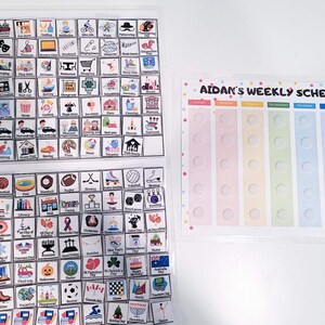 Kids Weekly Planner Custom Weekly Kids Calendar Visual - Etsy