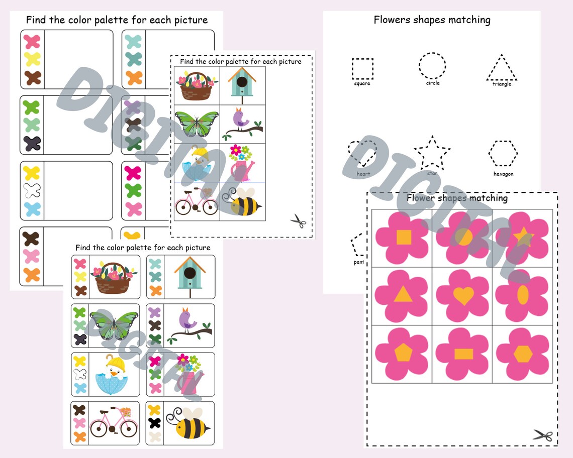 Spring Busy Book Printable for Kids Spring Activity Workbook | Etsy