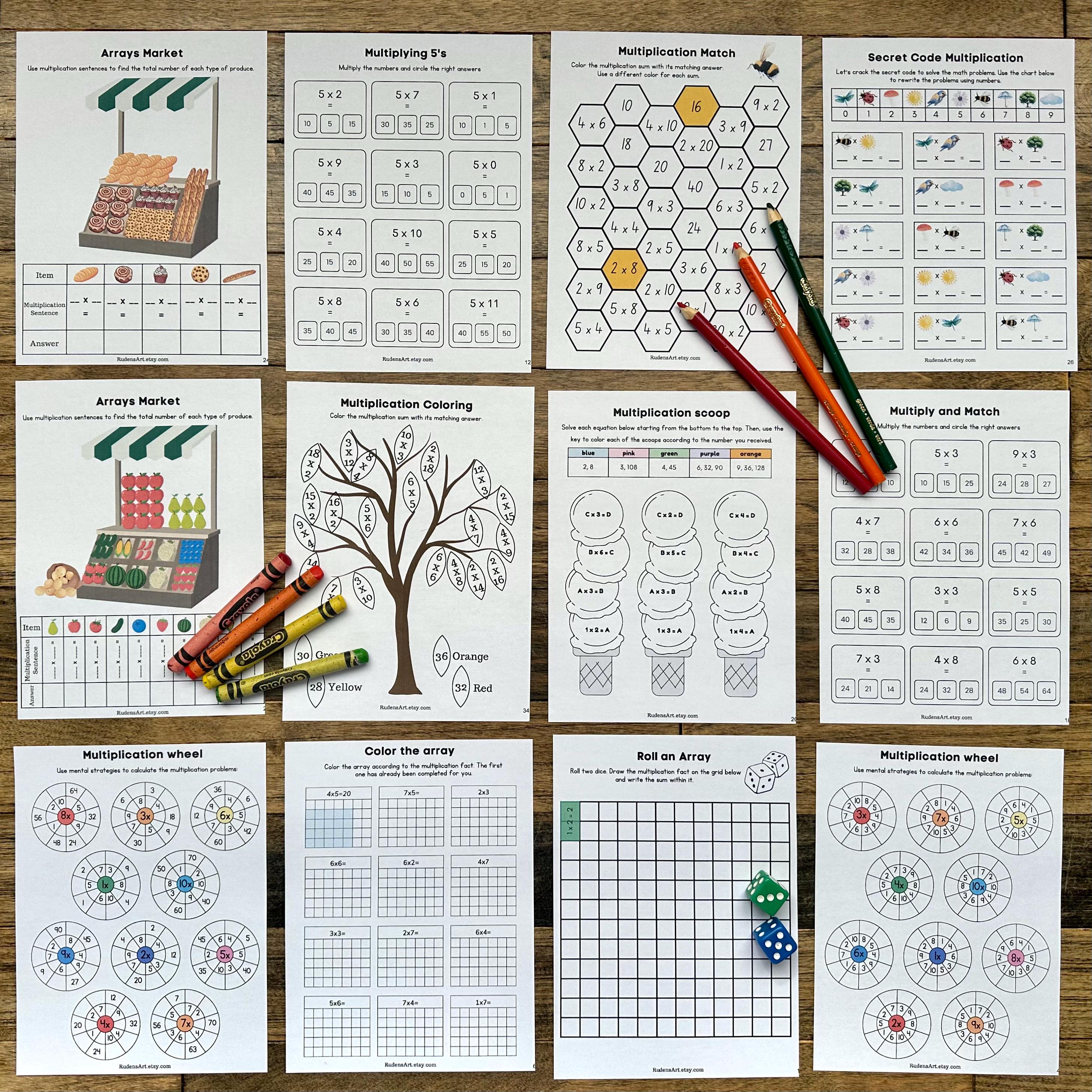 Multiplication Table Worksheets, Multiplication Games, Times Table ...