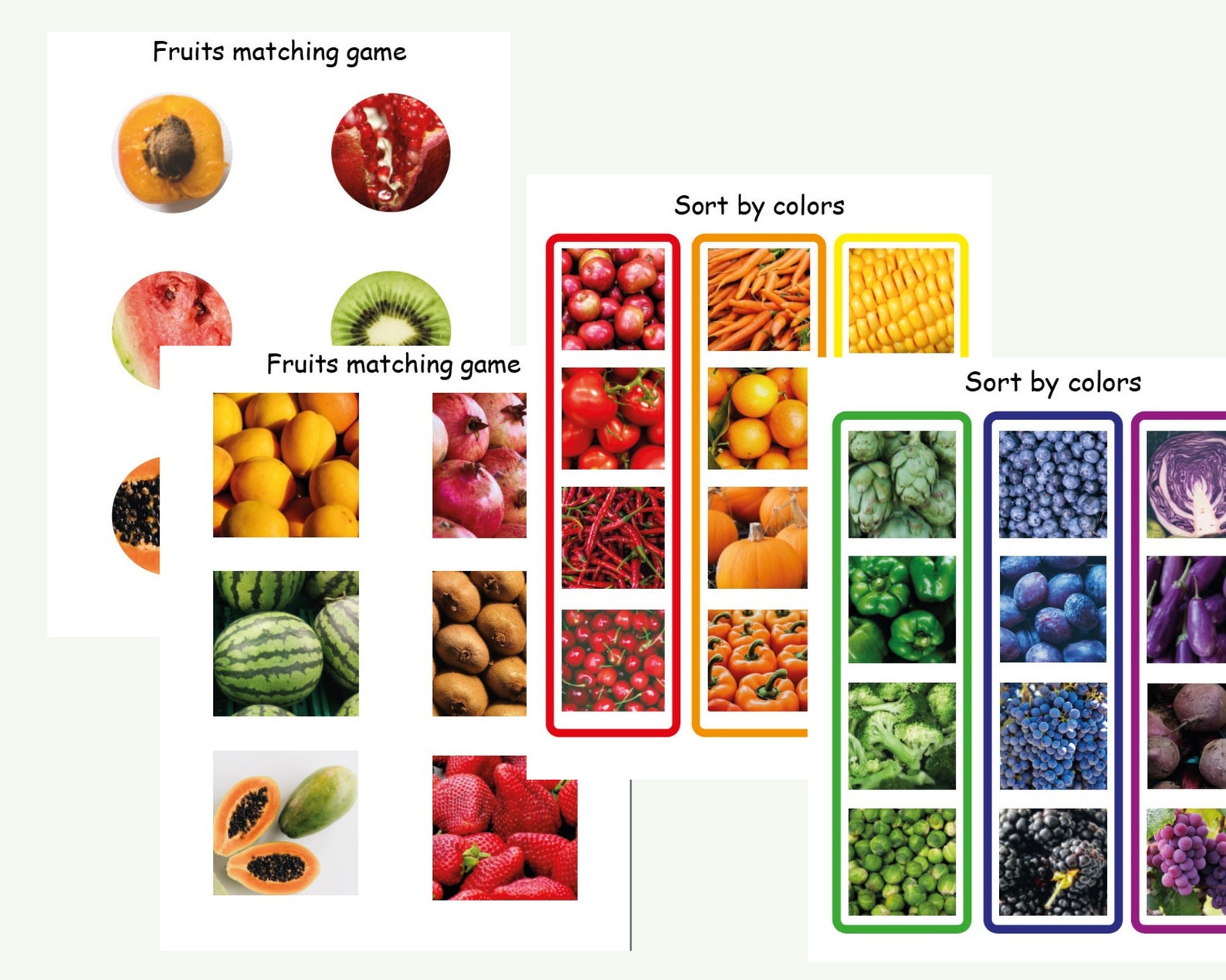 Food Busy book for Kindergarten and Toddler kids Food theme | Etsy