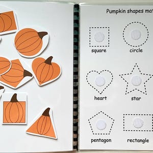 Fall Busy Book for Toddlers, Autumn Printable Quiet Book, Preschool ...