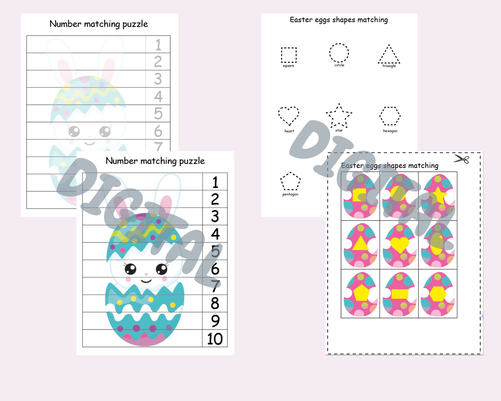 Easter Busy Book Printable for Kids Easter Activity Workbook | Etsy