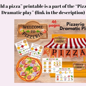 Build a Pizza, Make a Pizza, Pizza Shop Pretend Playset, Pizzeria ...