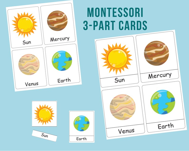 Space Flashcards, Solar System Planets Flashcards, Outer Space Flash ...