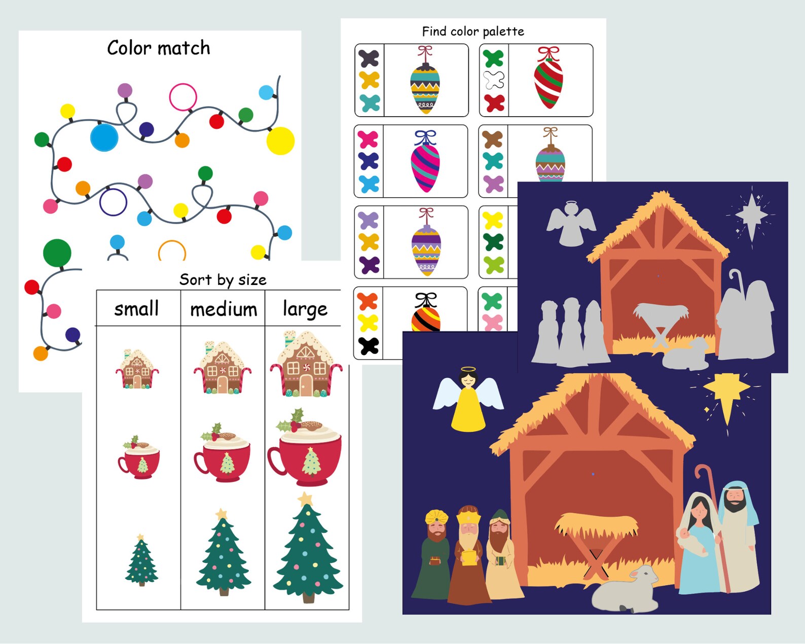 Christmas Busy Book for Toddlers Winter Printable Busy Binder - Etsy Canada