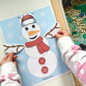 Build a Snowman, Dress up the Snowman, Cut and Glue Activity, Winter ...