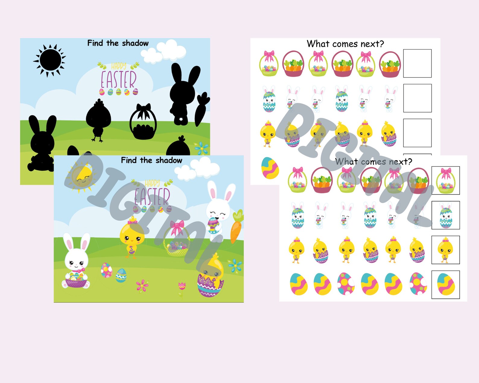 Easter Busy Book Printable for Kids Easter Activity Workbook | Etsy