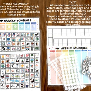 Kids Weekly Planner With Daily Calendar, Custom Weekly Visual Schedule ...