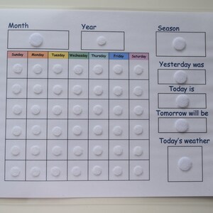 Perpetual Calendar for Kids, Daily Calendar for Toddlers, Morning Board ...