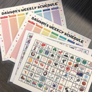 Kids Weekly Planner, Weekly Kids Calendar, Visual Schedule for Toddlers ...