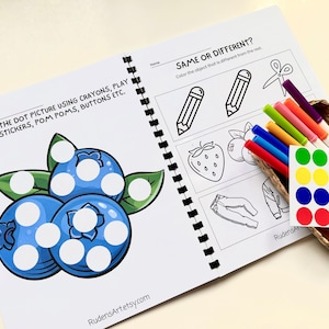 Toddler Busy Book for Learning Colors, Toddler Curriculum, Kids ...
