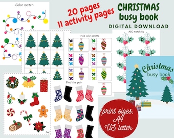 SNOWFLAKE Matching - Busy Book Activity - Preschool Toddler Printable ...