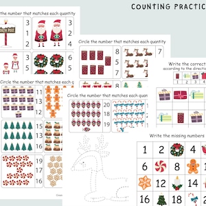 Christmas Preschool Worksheets for Kids, Winter Busy Book Printable ...