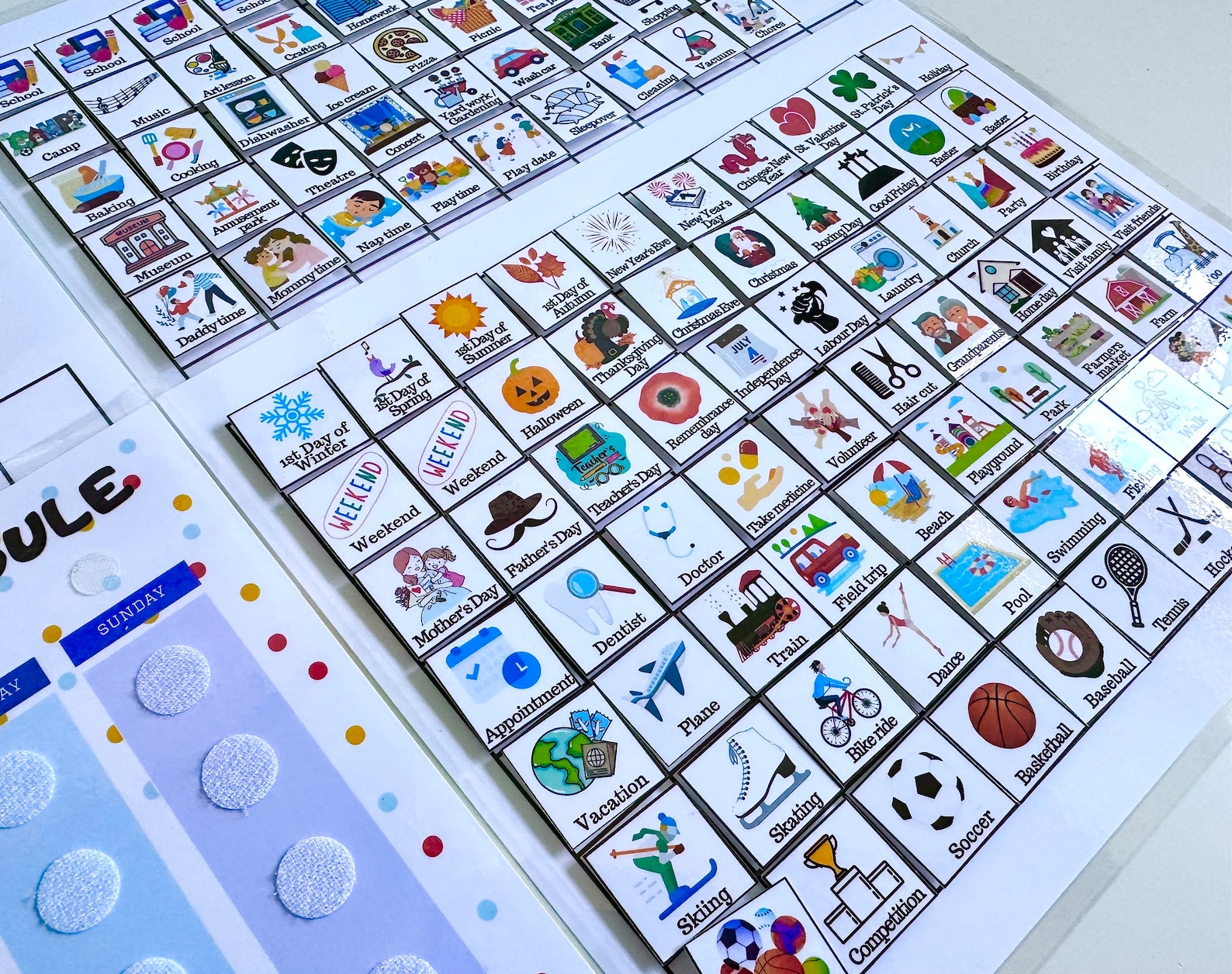 Kids Weekly Planner, Custom Weekly Kids Calendar, Visual Schedule for ...