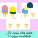 Ice Cream Color Matching Game, Printable Busy Book, Color Learning ...