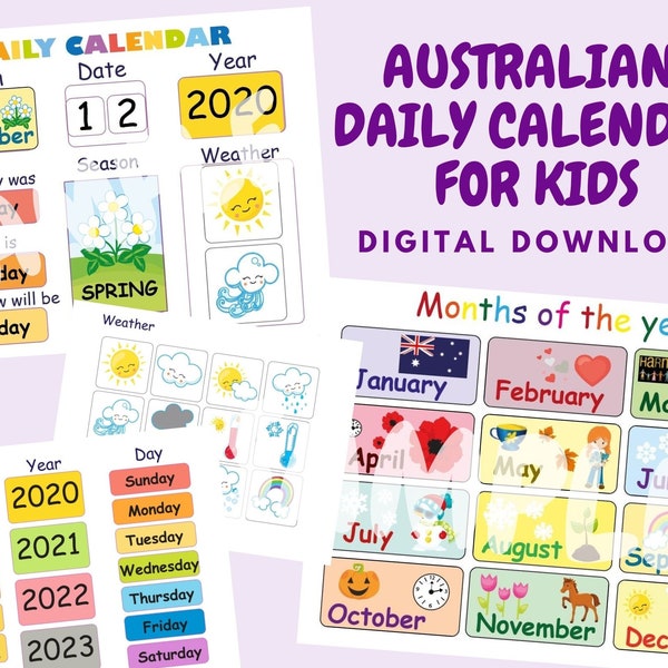 Daily Calendar - Etsy