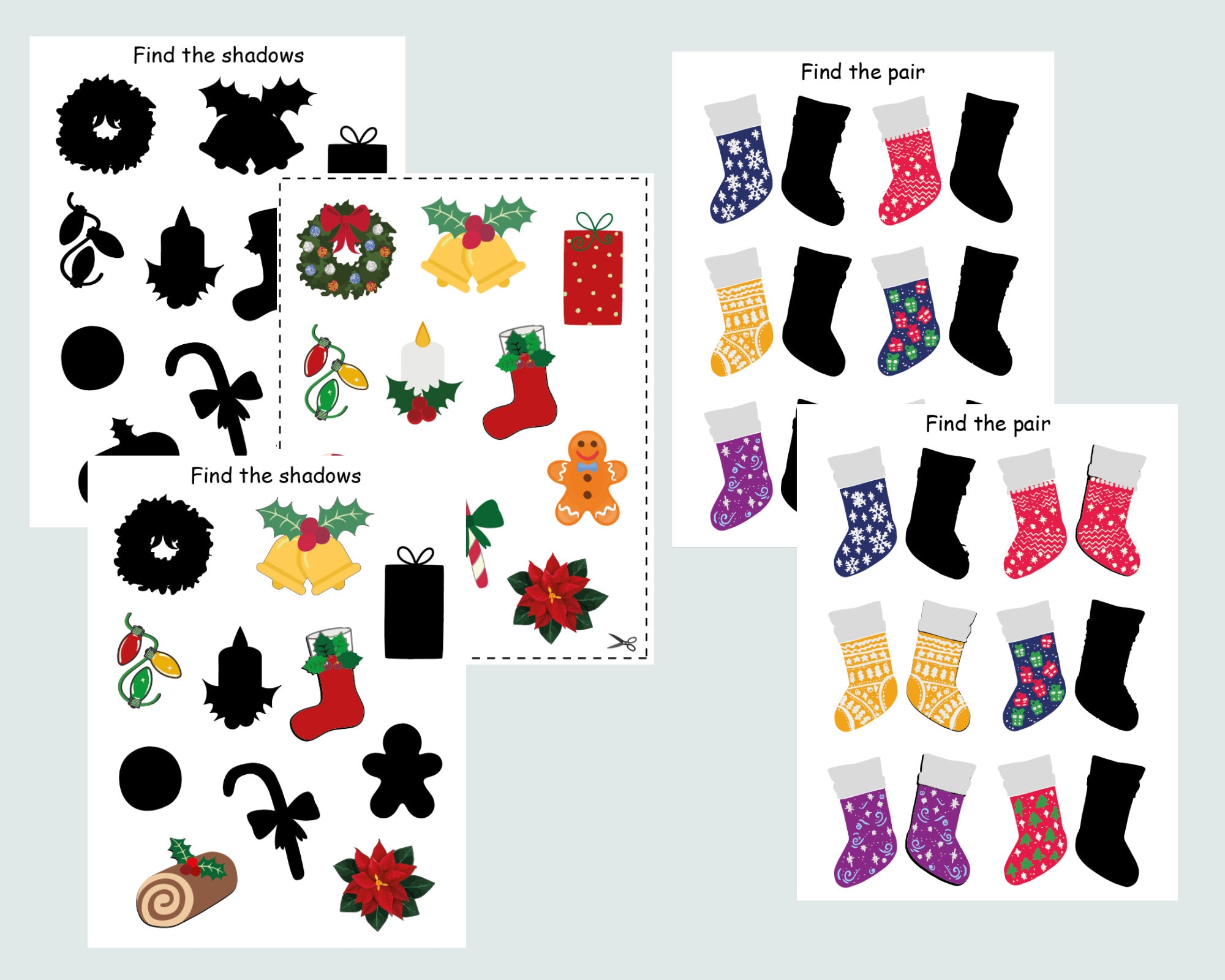 Christmas Busy Book for Toddlers Winter Printable Busy Binder - Etsy Canada