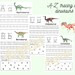 ABC Tracing Worksheets With Dinosaurs Dino Alphabet Preschool - Etsy