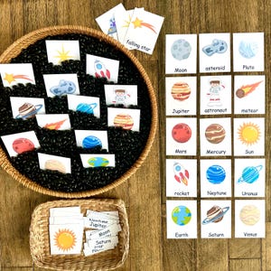 Space Flashcards, Solar System Planets Flashcards, Outer Space Flash ...
