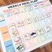 Kids Meal Planner, Visual Weekly Meal Calendar, Kids Menu Template ...