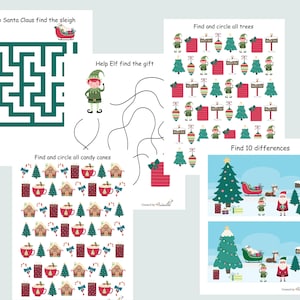Christmas Preschool Worksheets for Kids, Winter Busy Book Printable ...