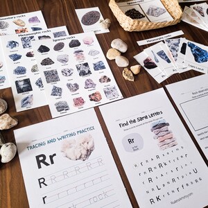 Rock Mini Study, Rock Cycle and Main Groups of Rocks Three Part Cards ...