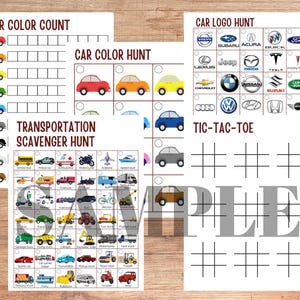 Road Trip Games, Family Travel Scavenger Hunt for Kids, Summer Travel ...