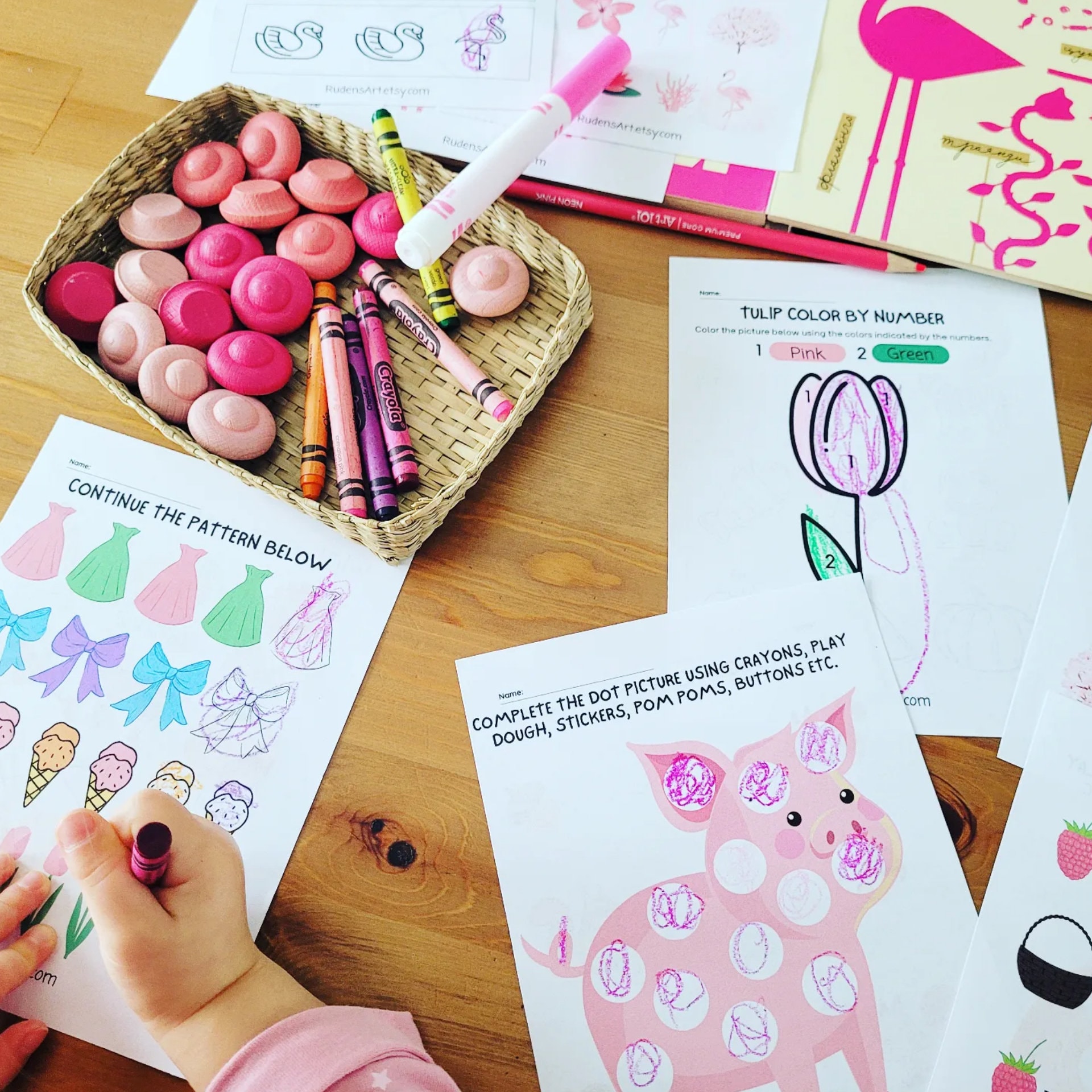 Toddler Activity Workbook for Learning Colors Toddler - Etsy