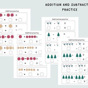 Christmas Preschool Worksheets for Kids, Winter Busy Book Printable ...