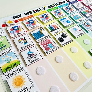 Kids Weekly Planner With Weather Chart and Feelings Chart for Kids ...