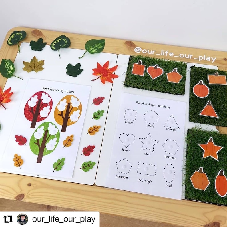 Fall Busy Book for Toddlers Autumn Printable Quiet Book - Etsy