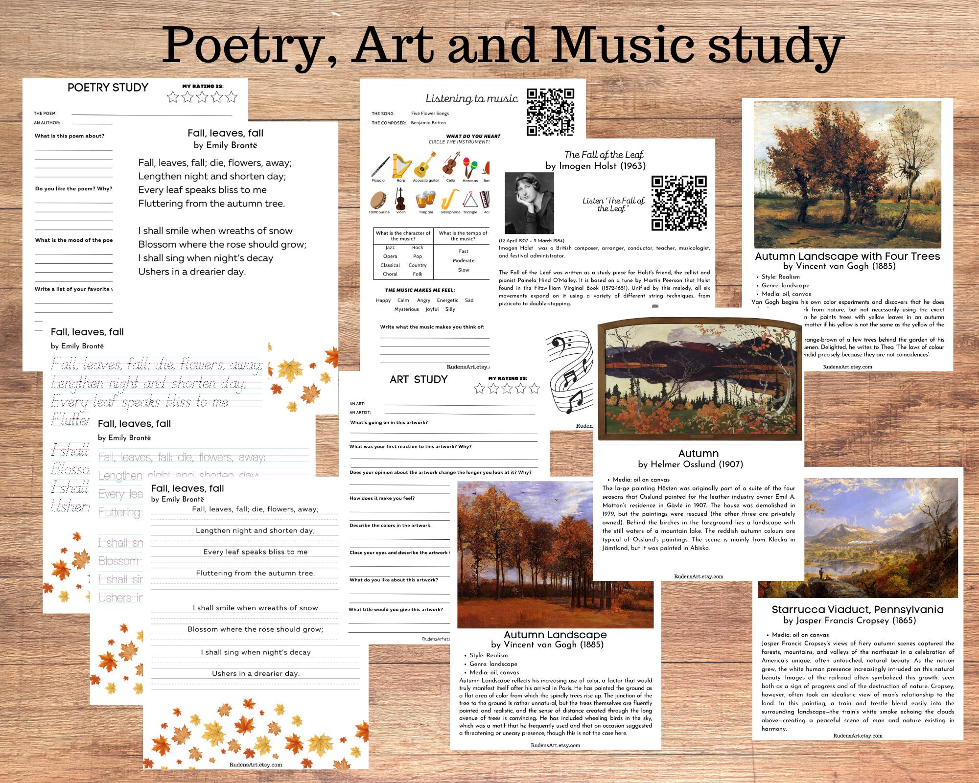 Leaves Unit Study, Leaf Anatomy, Three-part Cards, Montessori Materials ...