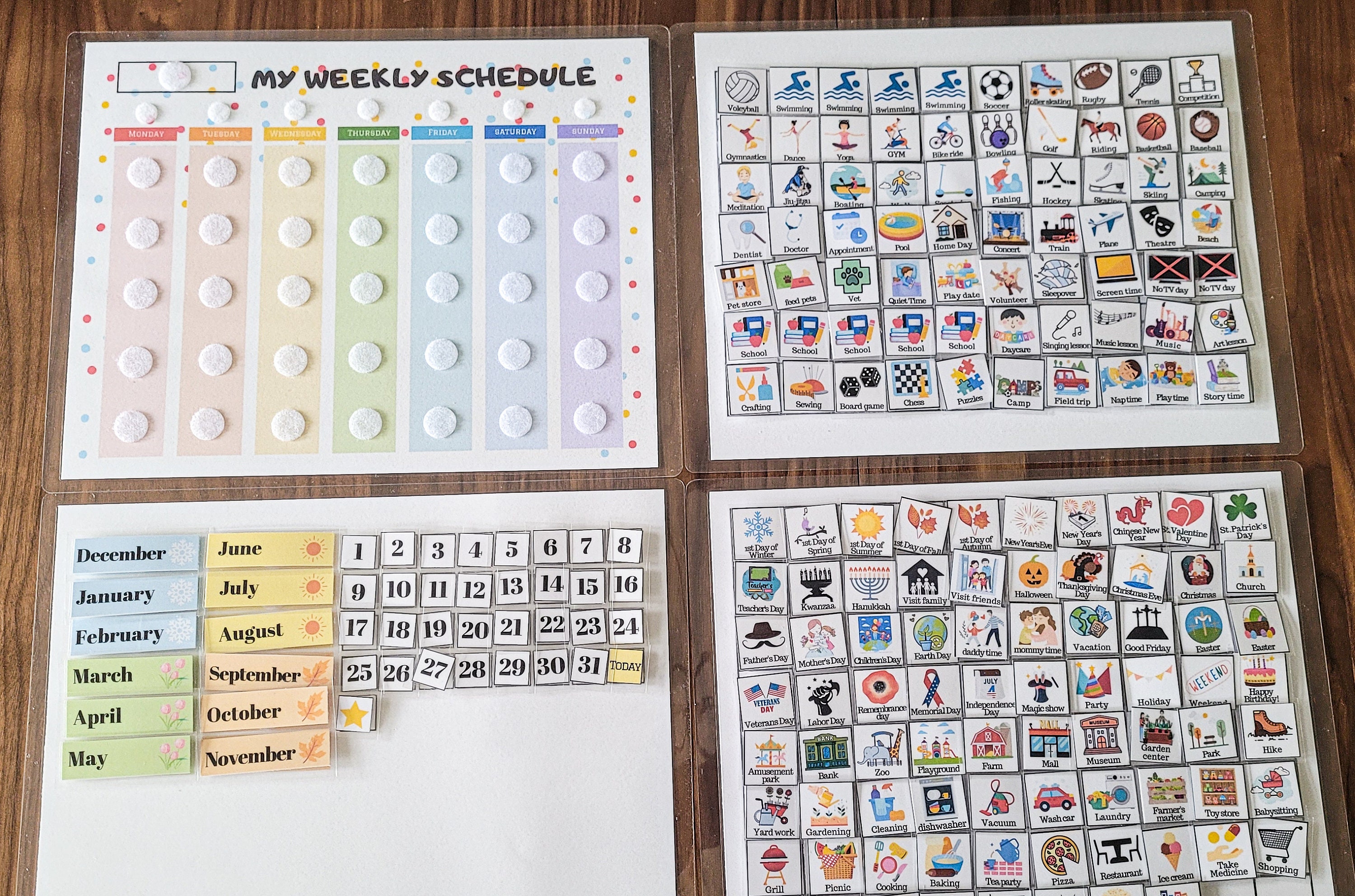 Kids Weekly Planner With Daily Calendar Custom Weekly Kids - Etsy