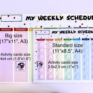 Kids Weekly Planner With Daily Calendar, Custom Weekly Visual Schedule ...