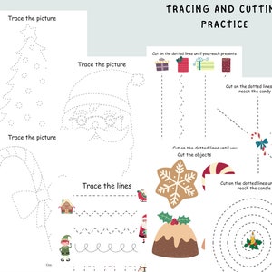 Christmas Preschool Worksheets for Kids, Winter Busy Book Printable ...