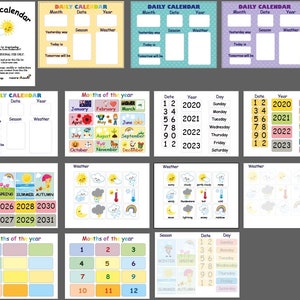 Australian Kids Daily Calendar 2024, Morning Board, Preschool ...