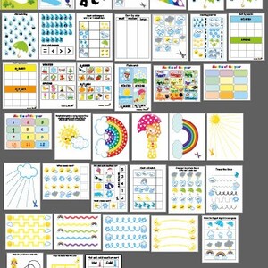 Weather Busy Book, Toddler Activity Binder, Preschool Printables ...