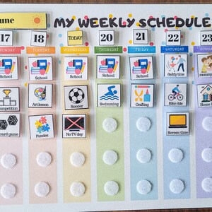 Kids Weekly Planner With Daily Calendar, Custom Weekly Kids Calendar ...